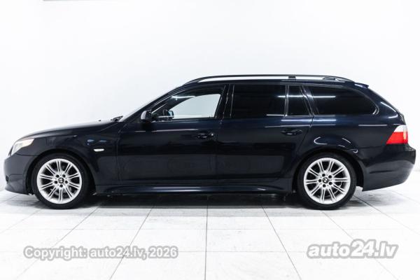 Black BMW 5 Series 2007 in Tallinn, with an engine capacity of 3.00 L and mileage of 372 thousand km for 5990 €, photo 9 on AUTOMOTO.COM.LV