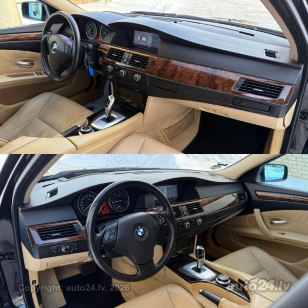 Melns BMW 5 Series 2007 Viljandi, ar dzinēja tilpumu 3.00 L un nobraukumu 260 tūkst. km par 5990 €, foto 9 vietnē AUTOMOTO.COM.LV