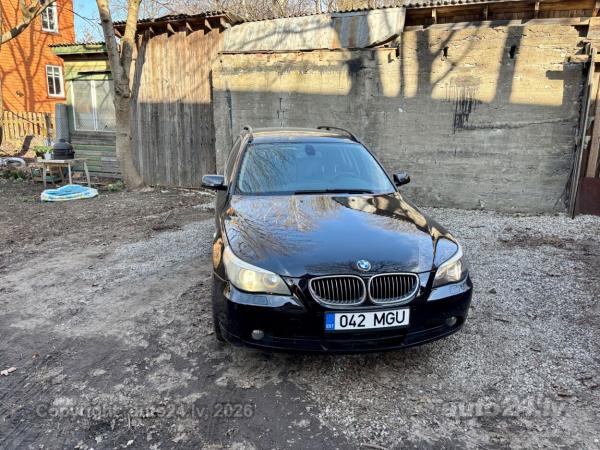 Black BMW 5 Series 2007 in Tallinn, with an engine capacity of 2.00 L and mileage of 339 thousand km for 2990 €, photo 1 on AUTOMOTO.COM.LV
