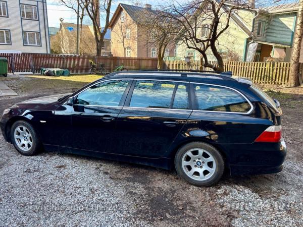 Black BMW 5 Series 2007 in Tallinn, with an engine capacity of 2.00 L and mileage of 339 thousand km for 2990 €, photo 6 on AUTOMOTO.COM.LV