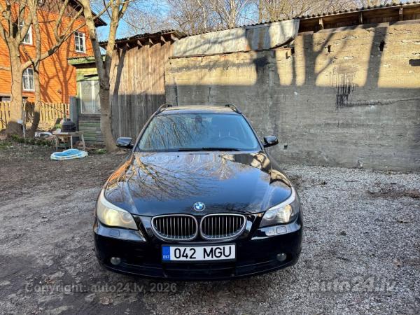 Black BMW 5 Series 2007 in Tallinn, with an engine capacity of 2.00 L and mileage of 339 thousand km for 2990 €, photo 8 on AUTOMOTO.COM.LV