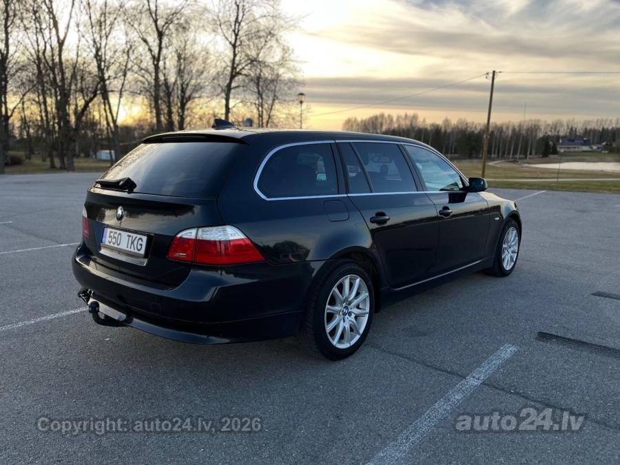 Black BMW 5 Series 2007 in Tartu, with an engine capacity of 3.00 L and mileage of 453 thousand km for 4990 €, photo 3 on AUTOMOTO.COM.LV