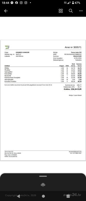 Melns BMW 5 Series 2007 Tallina, ar dzinēja tilpumu 2.00 L un nobraukumu 436 tūkst. km par 4000 €, foto 16 vietnē AUTOMOTO.COM.LV