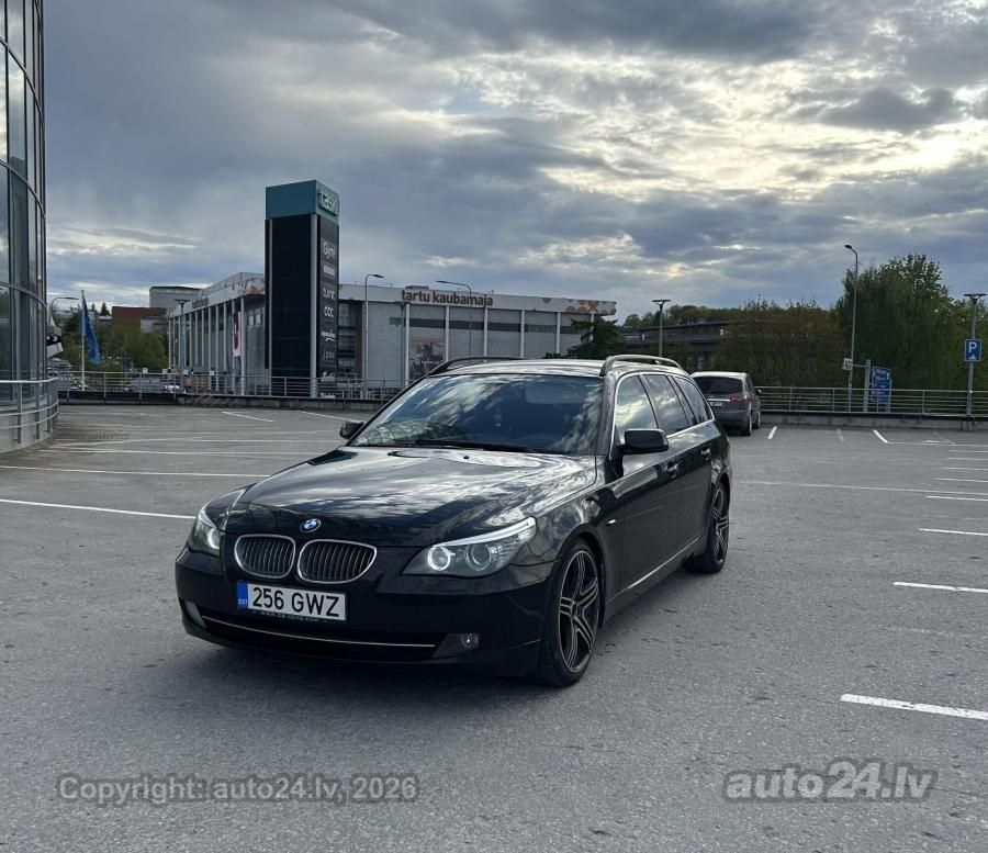 Melns BMW 5 Series 2007 Tartu, ar dzinēja tilpumu 3.00 L un nobraukumu 389 tūkst. km par 4999 €, foto 1 vietnē AUTOMOTO.COM.LV