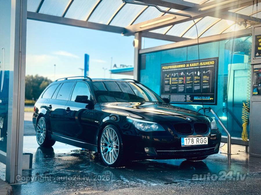 Черный БМВ 5 Серия 2007 в Таллин, объемом двигателя 3.00 л и пробегом 337 тыс. км за 8500 €, фото 1 на AUTOMOTO.COM.LV