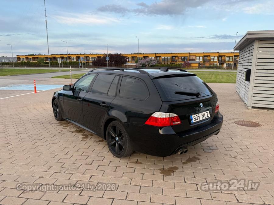 Black BMW 5 Series 2007 in Tartu, with an engine capacity of 3.00 L and mileage of 423 thousand km for 4999 €, photo 4 on AUTOMOTO.COM.LV