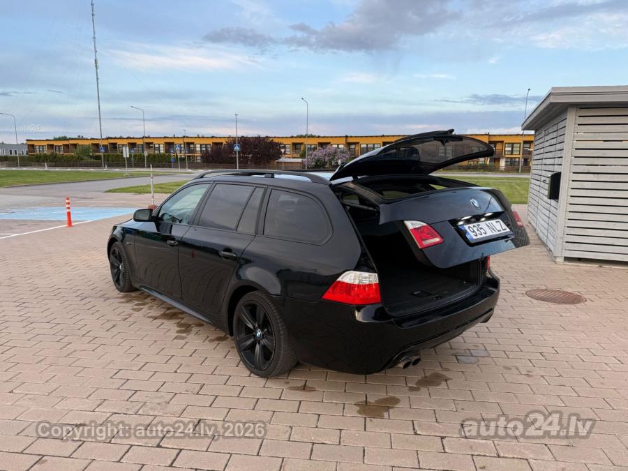 Black BMW 5 Series 2007 in Tartu, with an engine capacity of 3.00 L and mileage of 423 thousand km for 4999 €, photo 5 on AUTOMOTO.COM.LV