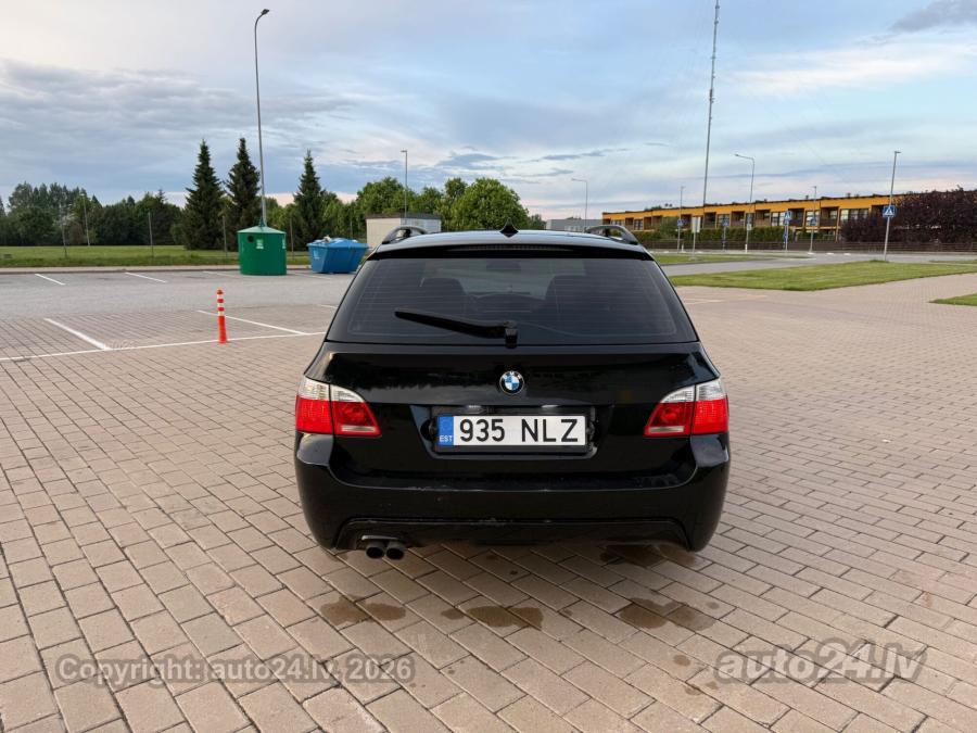 Black BMW 5 Series 2007 in Tartu, with an engine capacity of 3.00 L and mileage of 423 thousand km for 4999 €, photo 6 on AUTOMOTO.COM.LV