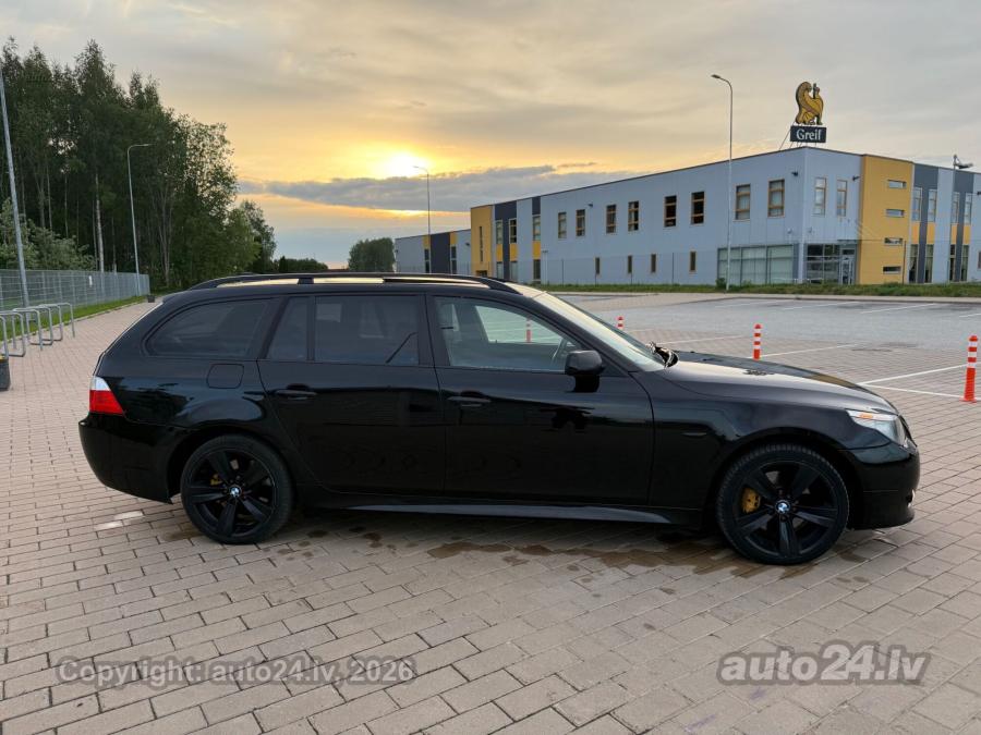 Black BMW 5 Series 2007 in Tartu, with an engine capacity of 3.00 L and mileage of 423 thousand km for 4999 €, photo 8 on AUTOMOTO.COM.LV