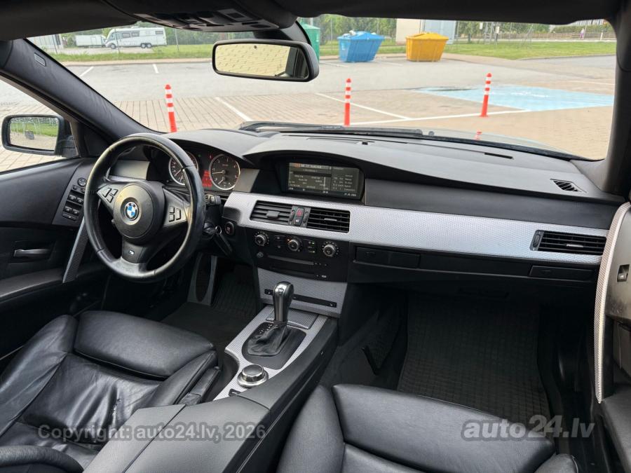 Black BMW 5 Series 2007 in Tartu, with an engine capacity of 3.00 L and mileage of 423 thousand km for 4999 €, photo 16 on AUTOMOTO.COM.LV