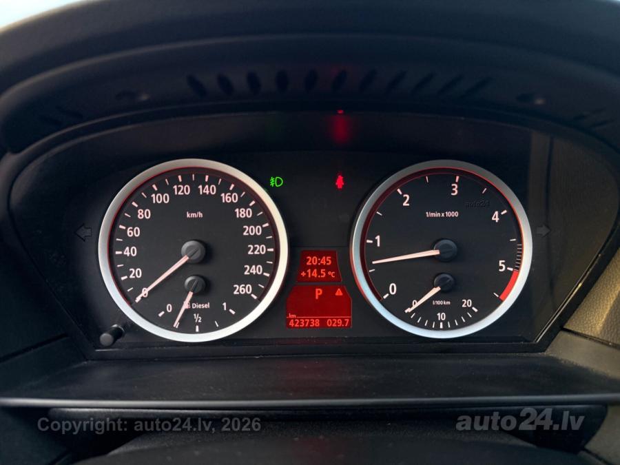 Black BMW 5 Series 2007 in Tartu, with an engine capacity of 3.00 L and mileage of 423 thousand km for 4999 €, photo 24 on AUTOMOTO.COM.LV