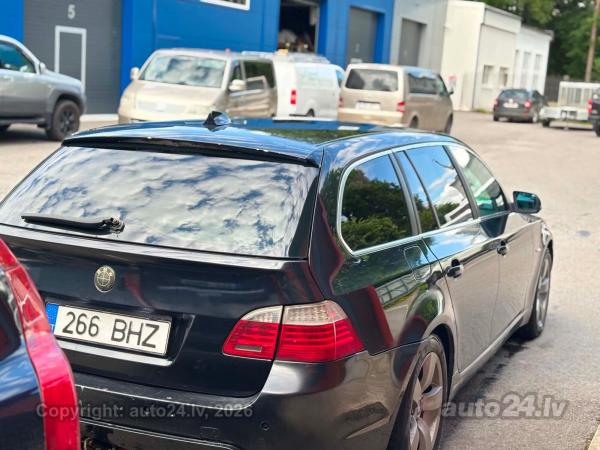 Black BMW 5 Series 2007 in Jogeva, with an engine capacity of 3.00 L and mileage of 0 thousand km for 3500 €, photo 4 on AUTOMOTO.COM.LV