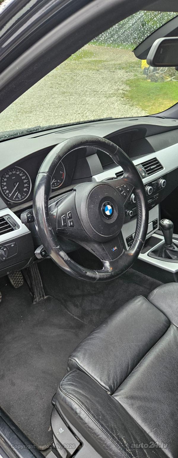 Black BMW 5 Series 2007 in Tallinn, with an engine capacity of 3.00 L and mileage of 307 thousand km for 6000 €, photo 8 on AUTOMOTO.COM.LV