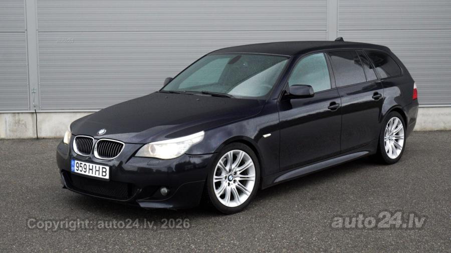 Melns BMW 5 Series 2007 Tartu, ar dzinēja tilpumu 3.00 L un nobraukumu 307 tūkst. km par 6499 €, foto 1 vietnē AUTOMOTO.COM.LV