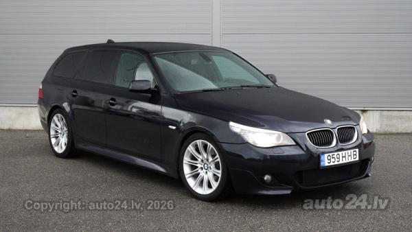 Black BMW 5 Series 2007 in Tartu, with an engine capacity of 3.00 L and mileage of 307 thousand km for 6499 €, photo 5 on AUTOMOTO.COM.LV