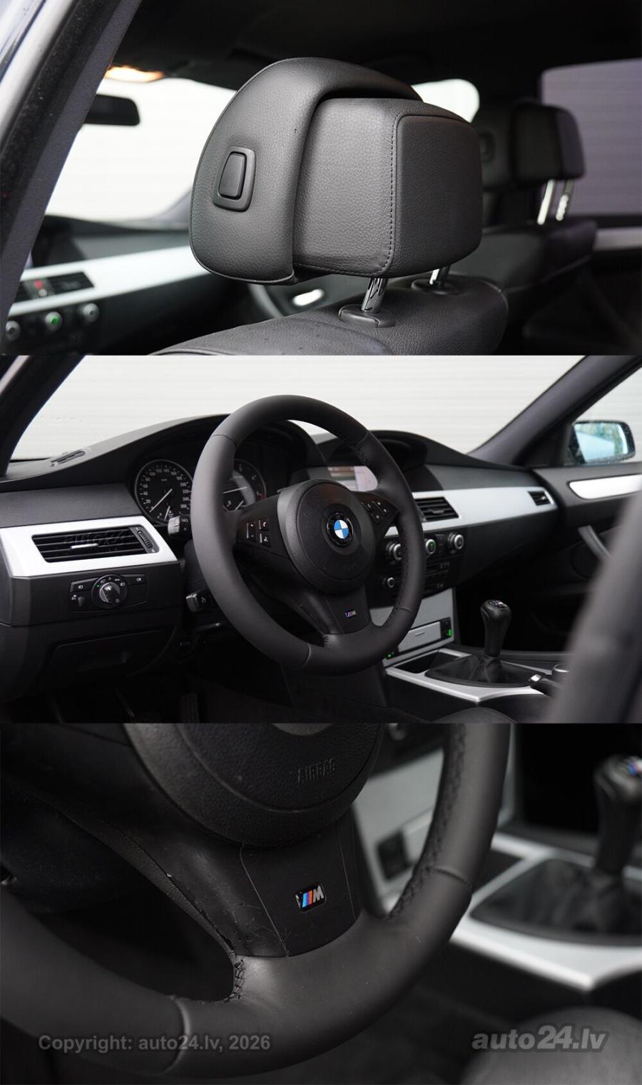 Melns BMW 5 Series 2007 Tartu, ar dzinēja tilpumu 3.00 L un nobraukumu 307 tūkst. km par 6499 €, foto 13 vietnē AUTOMOTO.COM.LV