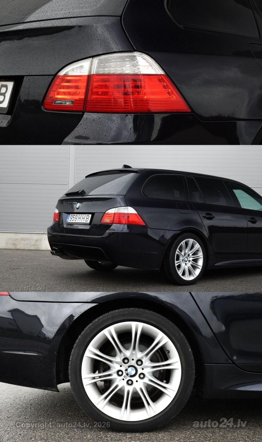 Melns BMW 5 Series 2007 Tartu, ar dzinēja tilpumu 3.00 L un nobraukumu 307 tūkst. km par 6499 €, foto 26 vietnē AUTOMOTO.COM.LV