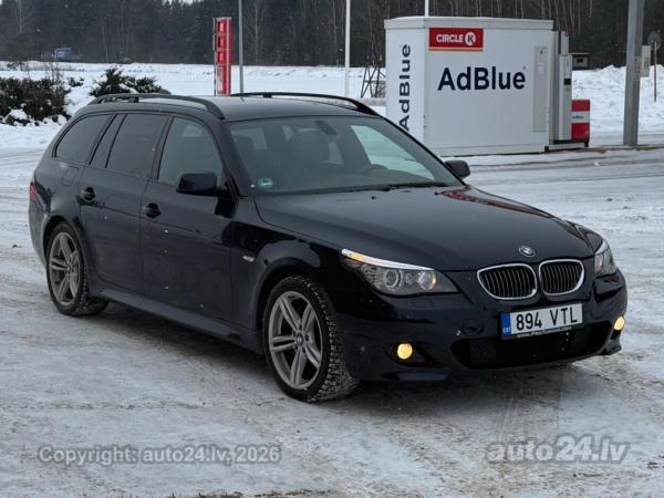 Black BMW 5 Series 2008 in Tallinn, with an engine capacity of 3.00 L and mileage of 340 thousand km for 5399 €, photo 3 on AUTOMOTO.COM.LV