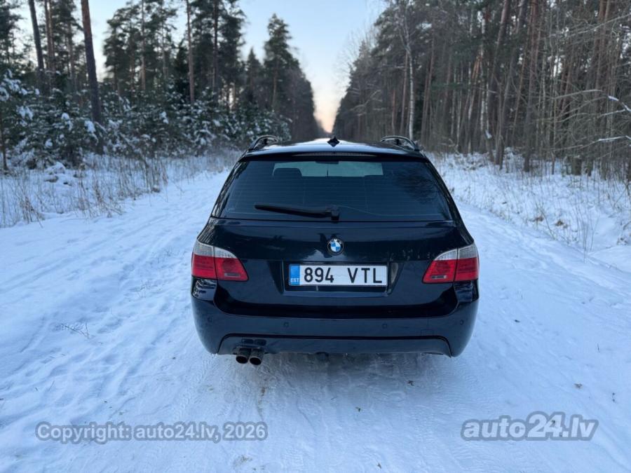 Black BMW 5 Series 2008 in Tartu, with an engine capacity of 3.00 L and mileage of 341 thousand km for 5900 €, photo 4 on AUTOMOTO.COM.LV