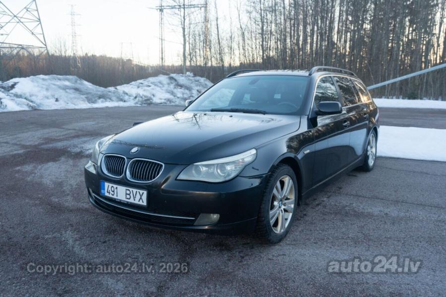 Melns BMW 5 Series 2008 Tallina, ar dzinēja tilpumu 3.00 L un nobraukumu 367 tūkst. km par 4500 €, foto 5 vietnē AUTOMOTO.COM.LV