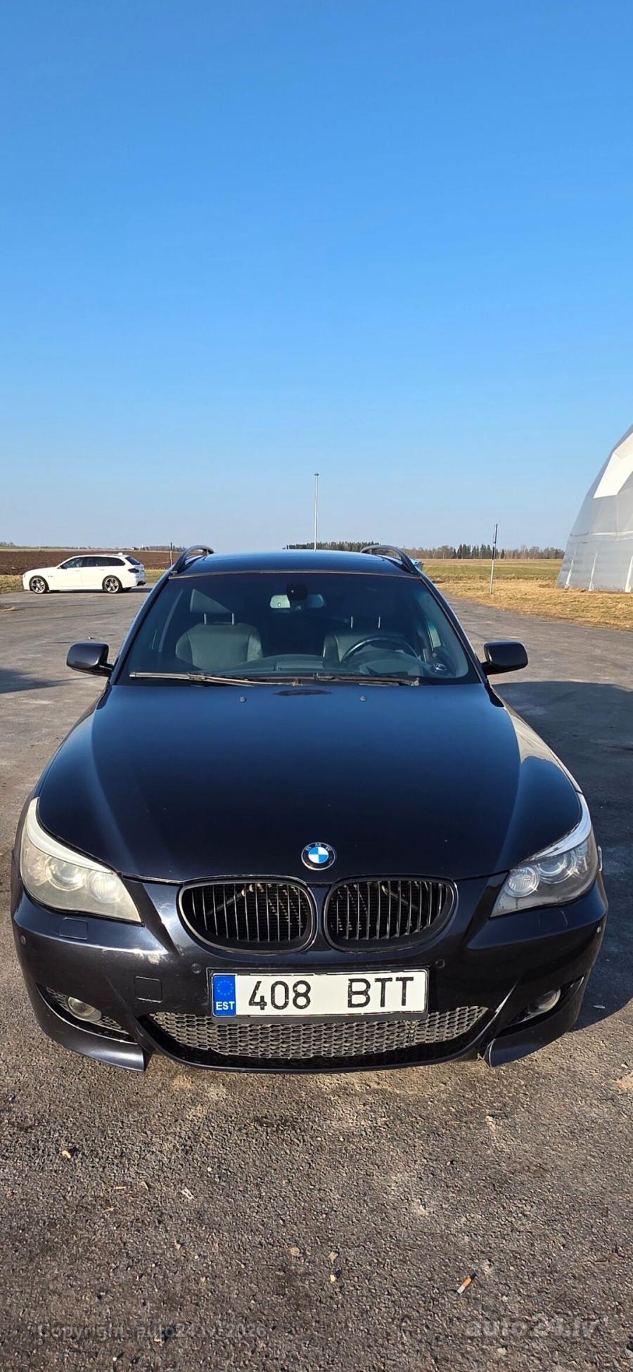 Melns BMW 5 Series 2008 Tallina, ar dzinēja tilpumu 3.00 L un nobraukumu 336 tūkst. km par 6000 €, foto 24 vietnē AUTOMOTO.COM.LV