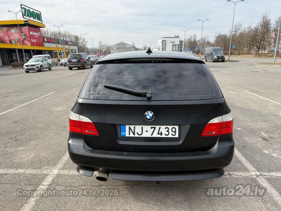Black BMW 5 Series 2008 in Riga, with an engine capacity of 2.00 L and mileage of 383 thousand km for 4200 €, photo 3 on AUTOMOTO.COM.LV