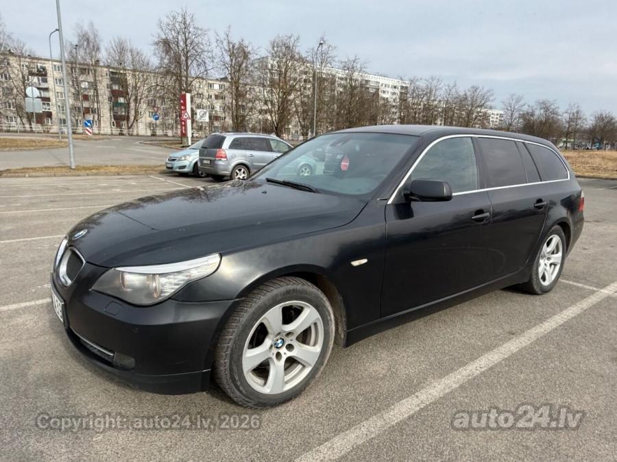 Black BMW 5 Series 2008 in Riga, with an engine capacity of 2.00 L and mileage of 383 thousand km for 4200 €, photo 6 on AUTOMOTO.COM.LV