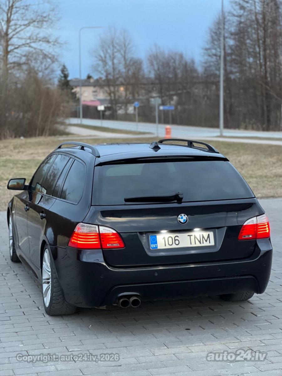 Black BMW 5 Series 2008 in Voru, with an engine capacity of 3.00 L and mileage of 443 thousand km for 6400 €, photo 5 on AUTOMOTO.COM.LV