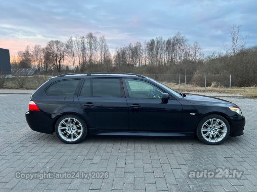Black BMW 5 Series 2008 in Voru, with an engine capacity of 3.00 L and mileage of 443 thousand km for 6400 €, photo 6 on AUTOMOTO.COM.LV