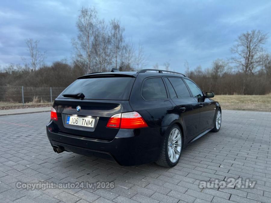 Black BMW 5 Series 2008 in Voru, with an engine capacity of 3.00 L and mileage of 443 thousand km for 6400 €, photo 8 on AUTOMOTO.COM.LV