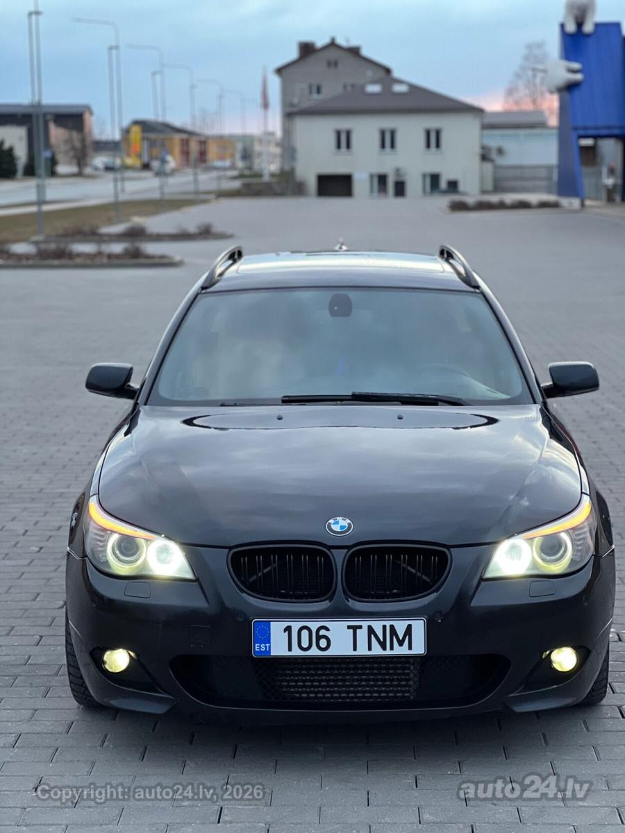 Black BMW 5 Series 2008 in Voru, with an engine capacity of 3.00 L and mileage of 443 thousand km for 6400 €, photo 9 on AUTOMOTO.COM.LV