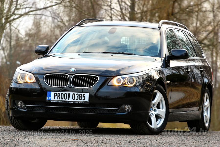 Melns BMW 5 Series 2008 Viljandi, ar dzinēja tilpumu 3.00 L un nobraukumu 362 tūkst. km par 5890 €, foto 1 vietnē AUTOMOTO.COM.LV