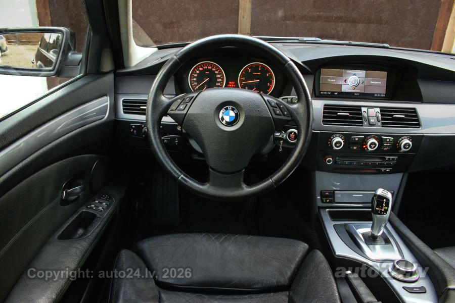 Melns BMW 5 Series 2008 Viljandi, ar dzinēja tilpumu 3.00 L un nobraukumu 362 tūkst. km par 5890 €, foto 7 vietnē AUTOMOTO.COM.LV