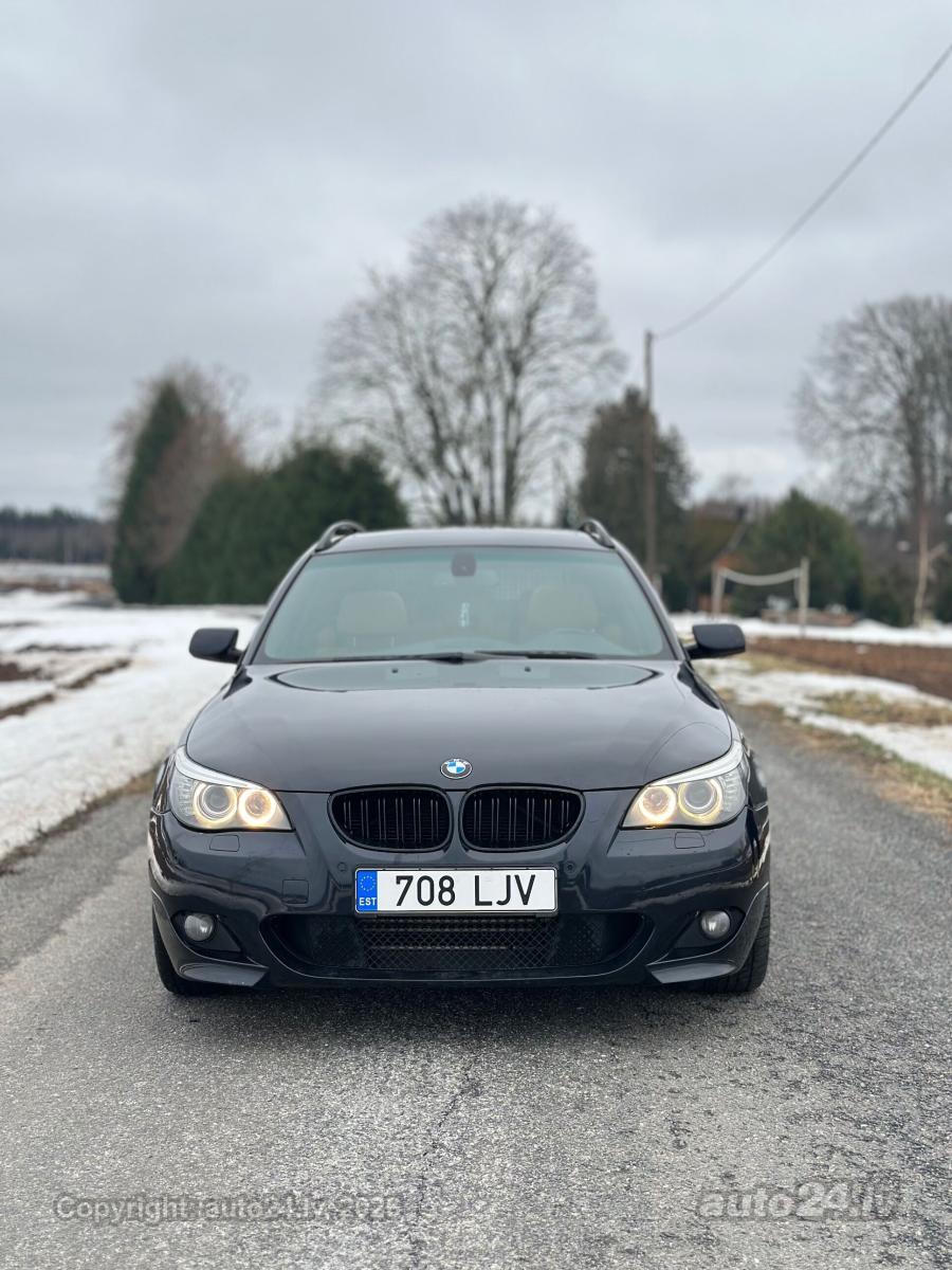Melns BMW 5 Series 2008 Tallina, ar dzinēja tilpumu 3.00 L un nobraukumu 250 tūkst. km par 8500 €, foto 1 vietnē AUTOMOTO.COM.LV