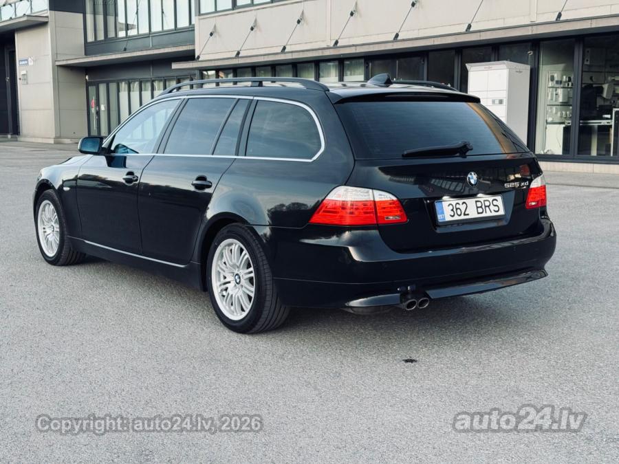Black BMW 5 Series 2008 in Tallinn, with an engine capacity of 3.00 L and mileage of 399 thousand km for 3990 €, photo 4 on AUTOMOTO.COM.LV