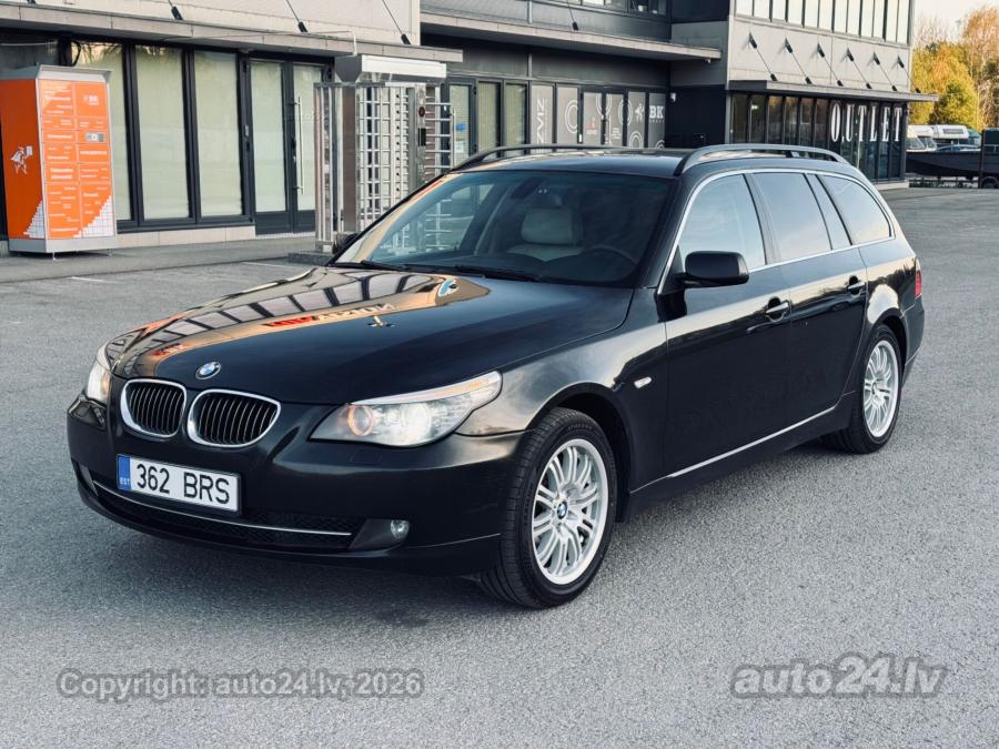 Black BMW 5 Series 2008 in Tallinn, with an engine capacity of 3.00 L and mileage of 399 thousand km for 3990 €, photo 6 on AUTOMOTO.COM.LV