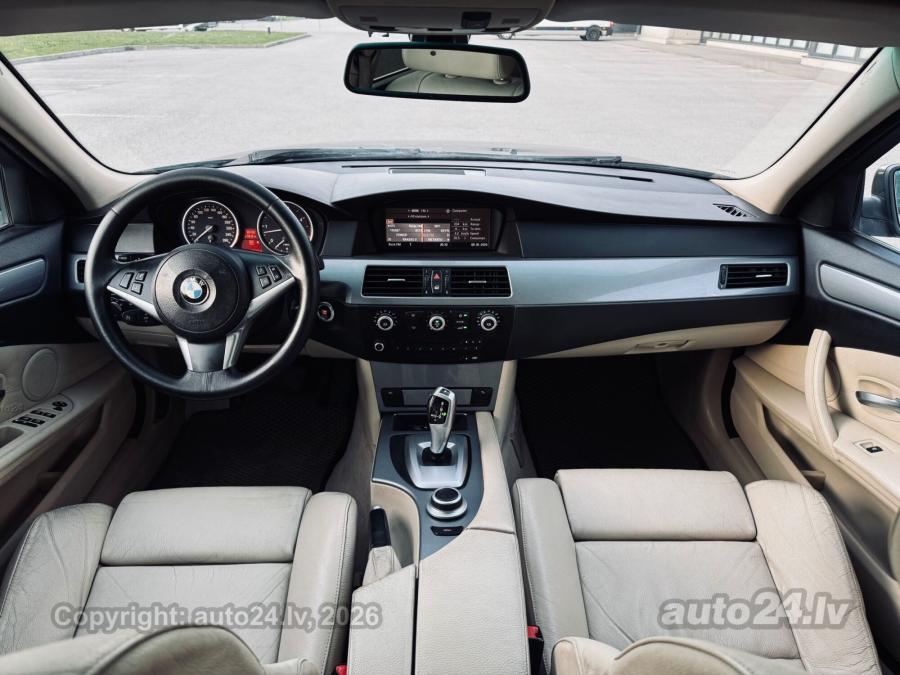 Black BMW 5 Series 2008 in Tallinn, with an engine capacity of 3.00 L and mileage of 399 thousand km for 3990 €, photo 7 on AUTOMOTO.COM.LV