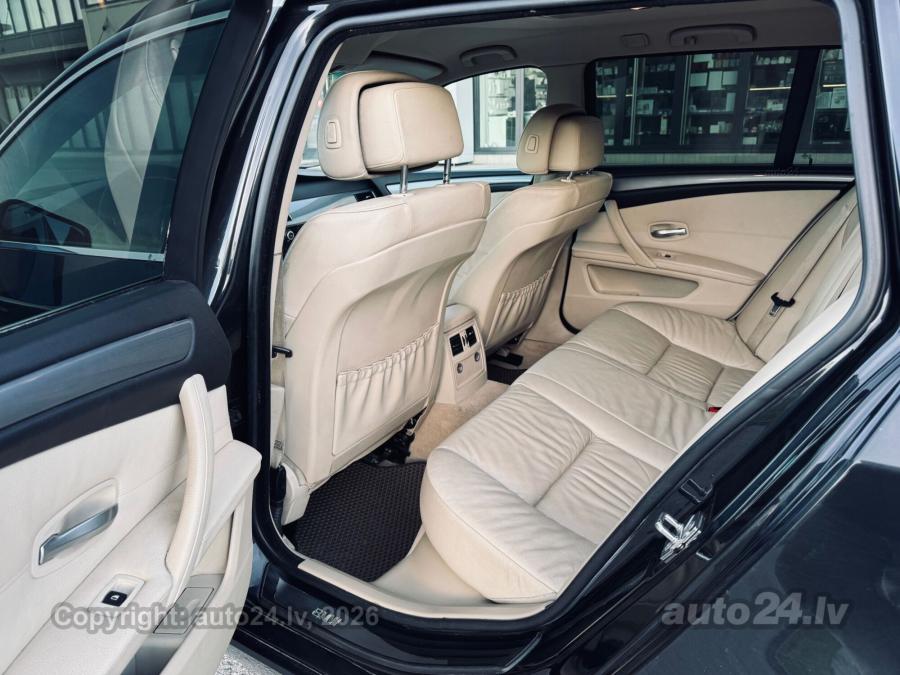 Black BMW 5 Series 2008 in Tallinn, with an engine capacity of 3.00 L and mileage of 399 thousand km for 3990 €, photo 9 on AUTOMOTO.COM.LV