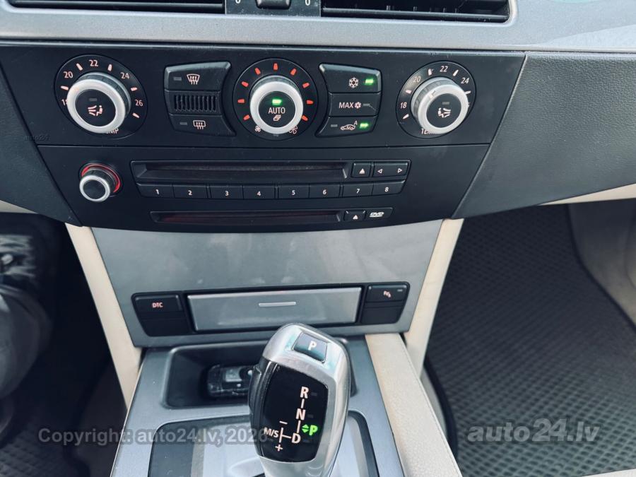 Black BMW 5 Series 2008 in Tallinn, with an engine capacity of 3.00 L and mileage of 399 thousand km for 3990 €, photo 15 on AUTOMOTO.COM.LV