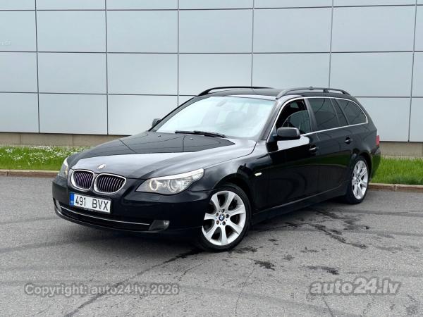 Black BMW 5 Series 2008 in Tartu, with an engine capacity of 3.00 L and mileage of 360 thousand km for 4300 €, photo 1 on AUTOMOTO.COM.LV
