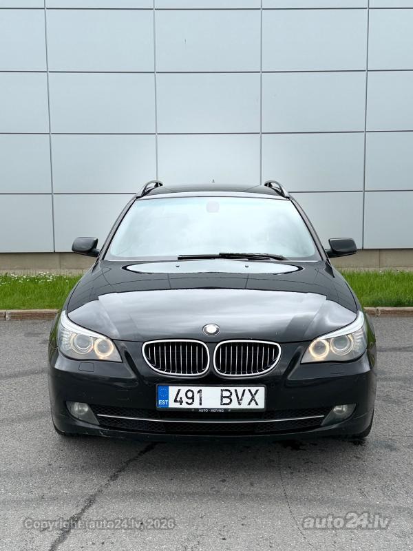 Black BMW 5 Series 2008 in Tartu, with an engine capacity of 3.00 L and mileage of 360 thousand km for 4300 €, photo 2 on AUTOMOTO.COM.LV