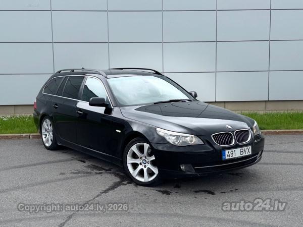 Black BMW 5 Series 2008 in Tartu, with an engine capacity of 3.00 L and mileage of 360 thousand km for 4300 €, photo 3 on AUTOMOTO.COM.LV