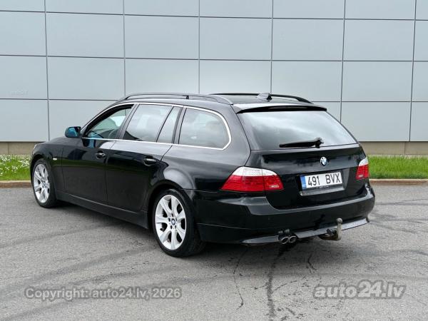 Black BMW 5 Series 2008 in Tartu, with an engine capacity of 3.00 L and mileage of 360 thousand km for 4300 €, photo 4 on AUTOMOTO.COM.LV
