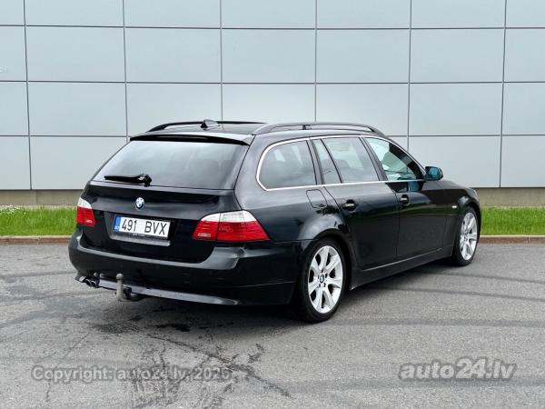 Black BMW 5 Series 2008 in Tartu, with an engine capacity of 3.00 L and mileage of 360 thousand km for 4300 €, photo 6 on AUTOMOTO.COM.LV