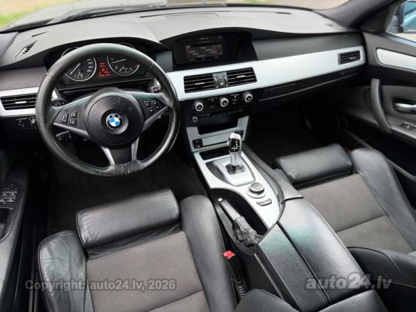 Black BMW 5 Series 2008 in Tartu, with an engine capacity of 3.00 L and mileage of 360 thousand km for 4300 €, photo 7 on AUTOMOTO.COM.LV