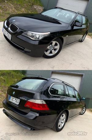 Black BMW 5 Series 2008 in Viljandi, with an engine capacity of 3.00 L and mileage of 355 thousand km for 5990 €, photo 6 on AUTOMOTO.COM.LV