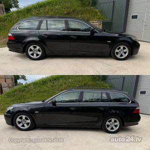 Black BMW 5 Series 2008 in Viljandi, with an engine capacity of 3.00 L and mileage of 355 thousand km for 5990 €, photo 8 on AUTOMOTO.COM.LV