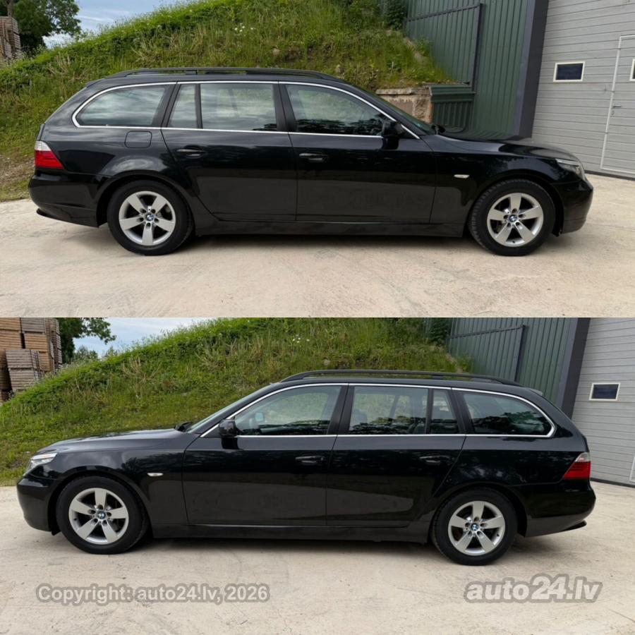Black BMW 5 Series 2008 in Viljandi, with an engine capacity of 3.00 L and mileage of 355 thousand km for 5990 €, photo 8 on AUTOMOTO.COM.LV