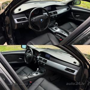 Black BMW 5 Series 2008 in Viljandi, with an engine capacity of 3.00 L and mileage of 355 thousand km for 5990 €, photo 11 on AUTOMOTO.COM.LV