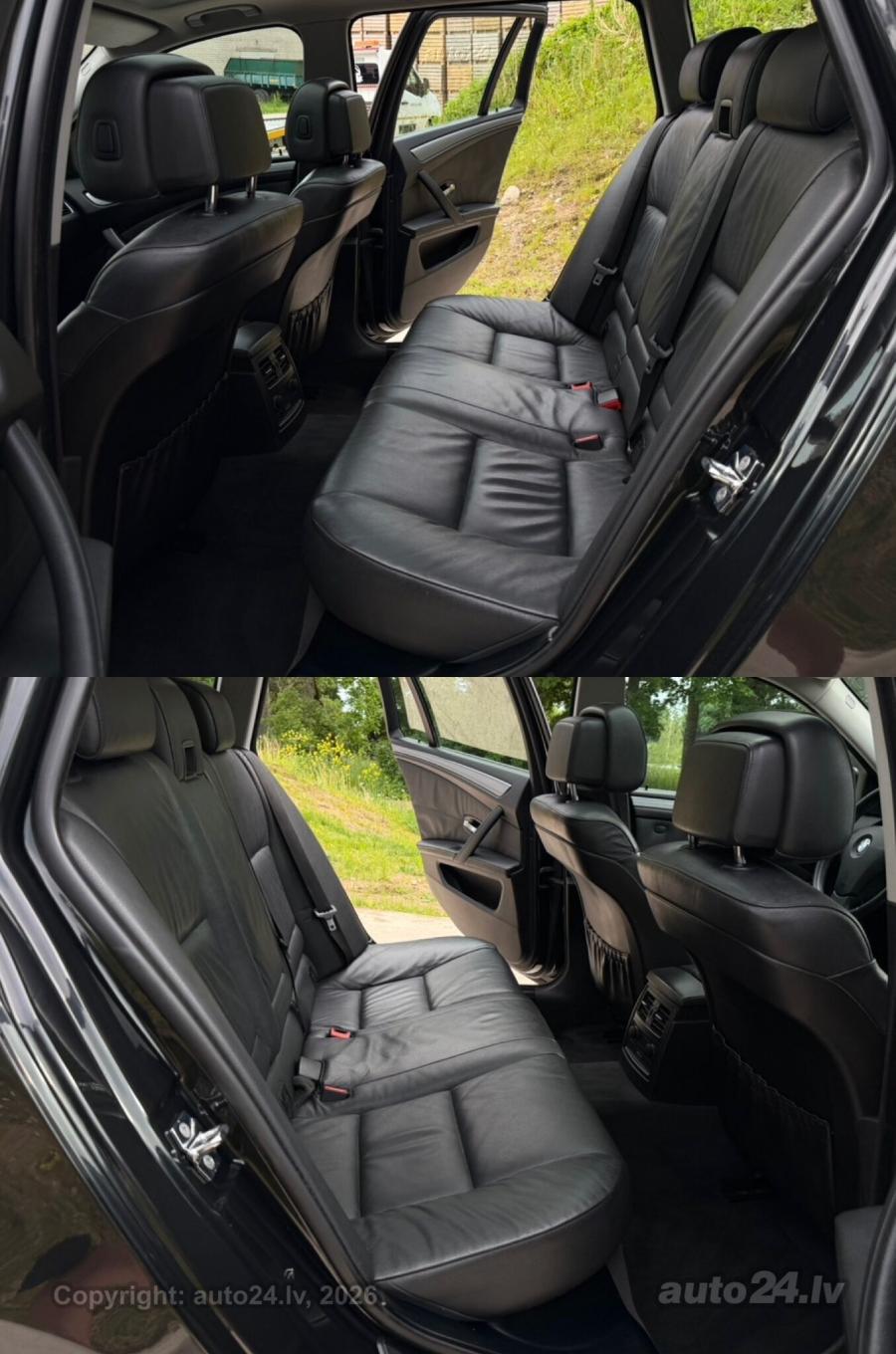Black BMW 5 Series 2008 in Viljandi, with an engine capacity of 3.00 L and mileage of 355 thousand km for 5990 €, photo 12 on AUTOMOTO.COM.LV